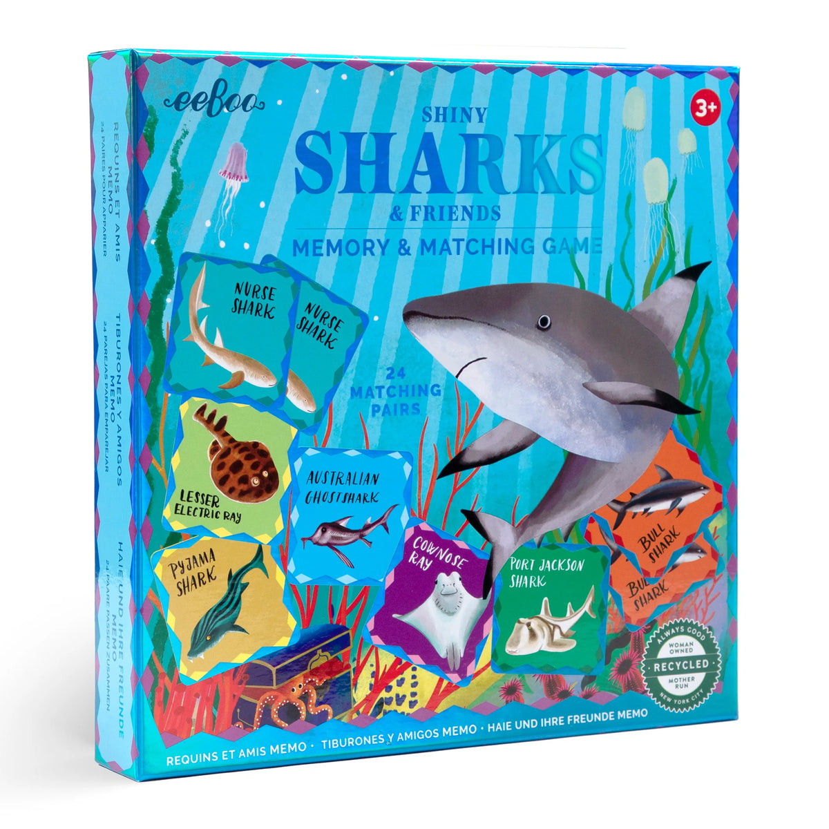 Sharks & Friends Shiny Memory Matching Game – AH Baby Co
