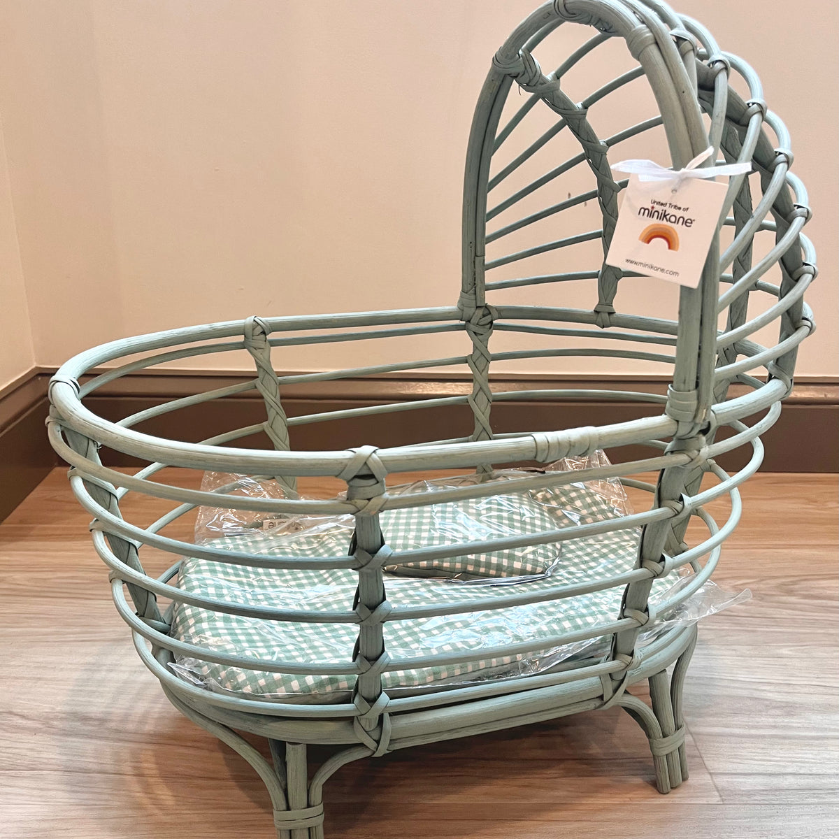 minikane bamboo-rattan cradle for dolls + cotton pad – AH Baby Co